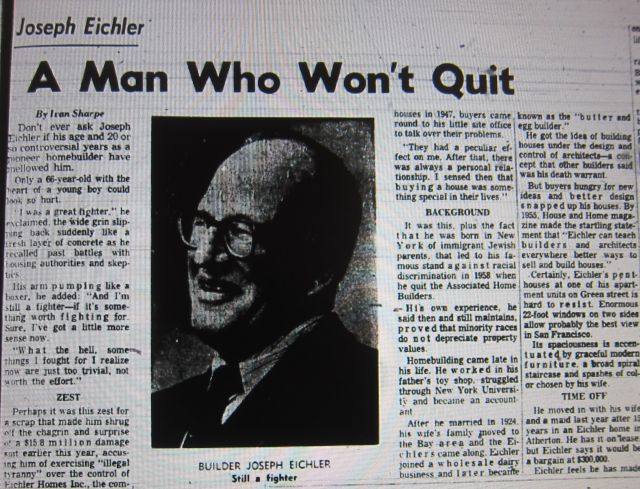 When Joe Eichler Bounced Back Big | Eichler Network